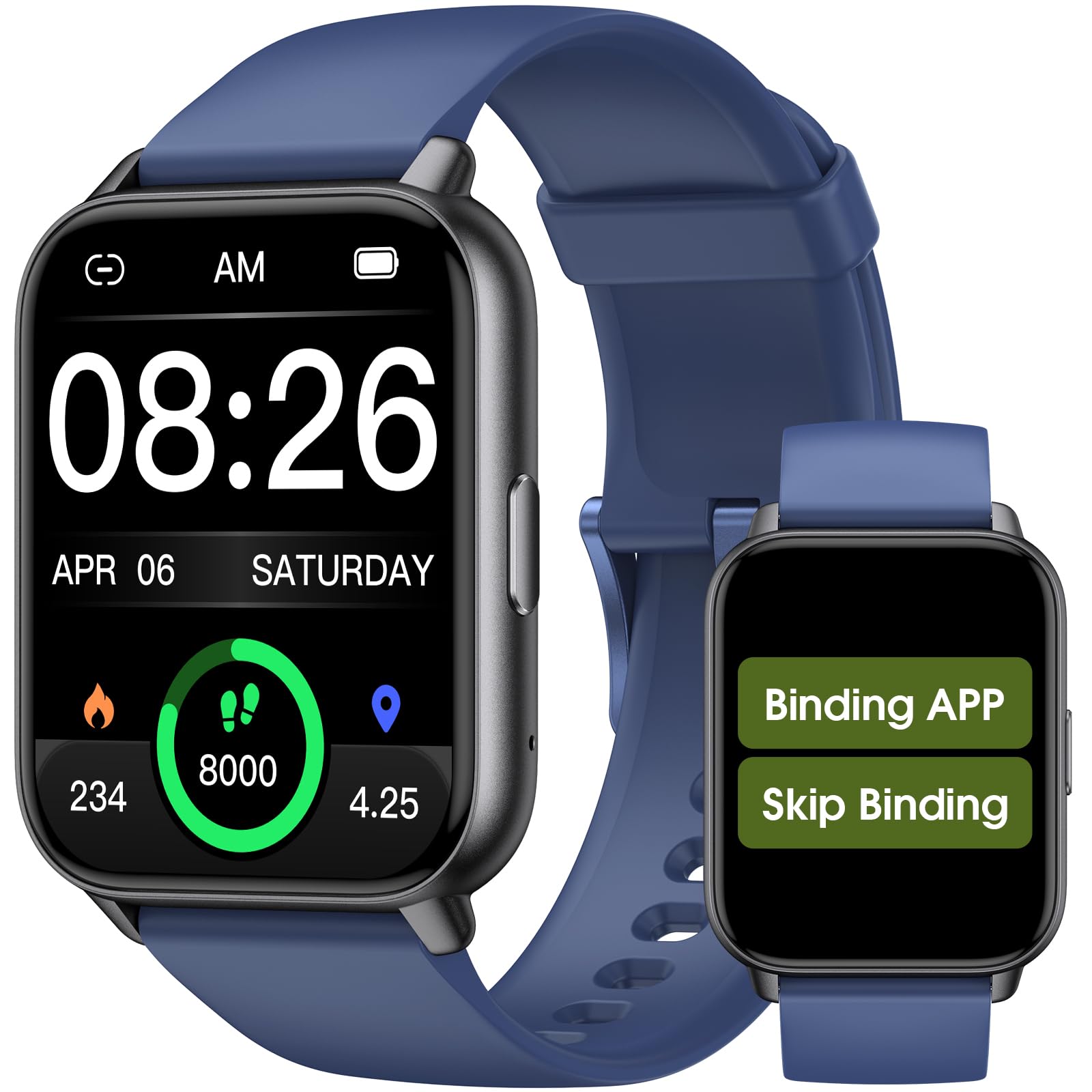 Snapklik.com : EURANS Smart Watch No App/Phone Required, Long Battery ...