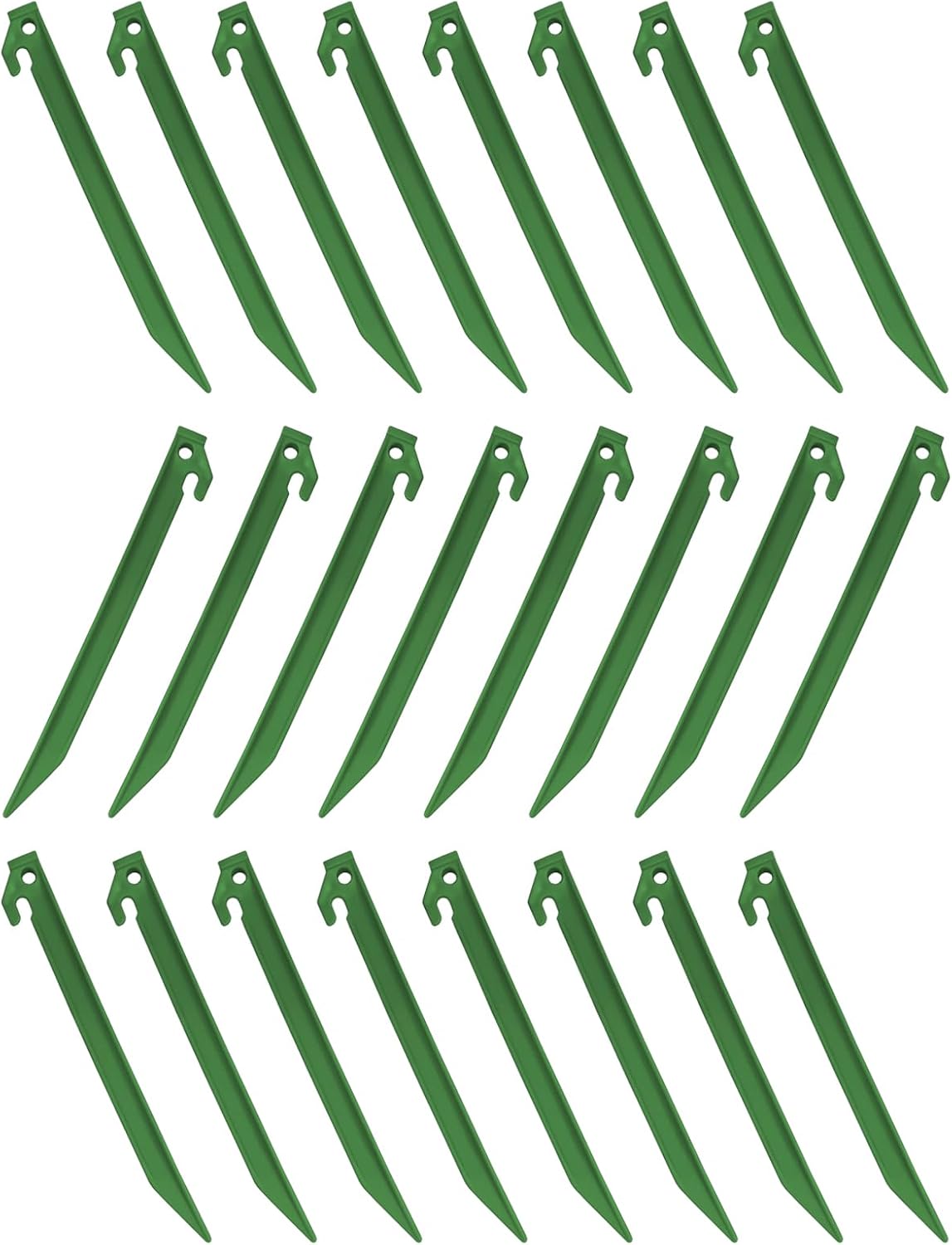 Amazon.com : 24 Pcs 9 Inch (225mm) Tent Pegs Plastic Spike Hook Awning ...