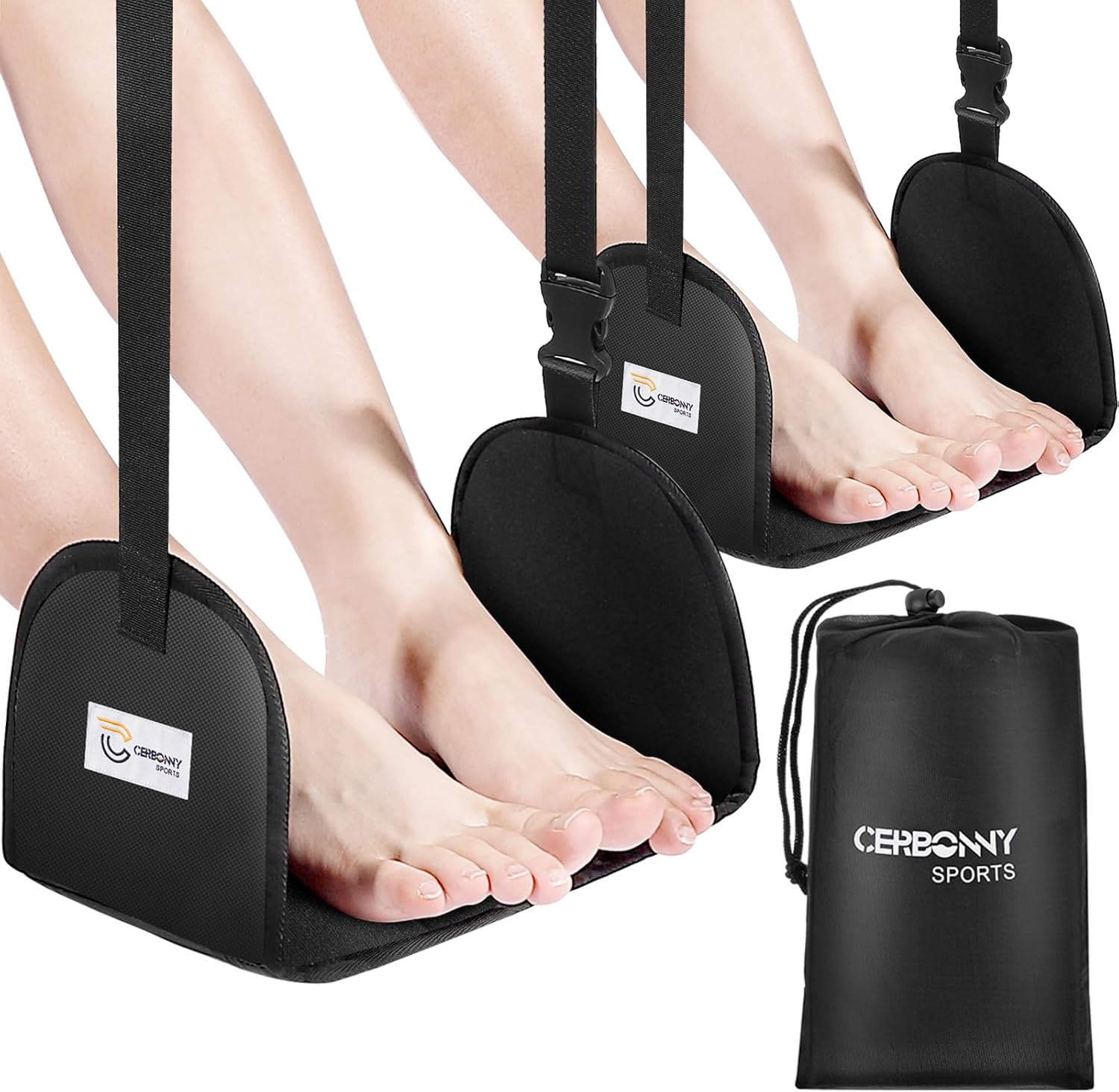 Amazon.com: 2-Pack Airplane Foot Rest - Portable and Adjustable ...