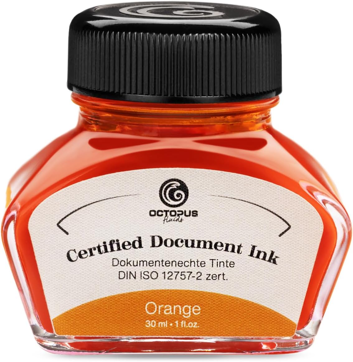 Octopus Fluids Document Ink Orange, Indelible Ink, Certified to DIN ISO ...