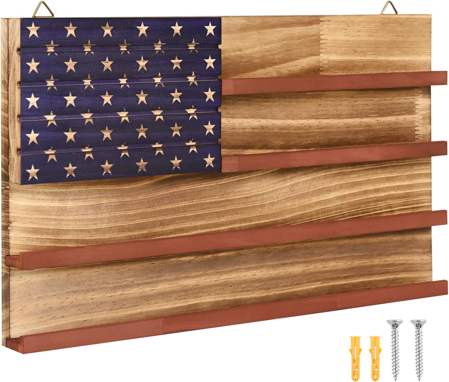 Amazon.com: Ohanniewa Challenge Coin Display Stand – 5 Rows Wooden Coin ...