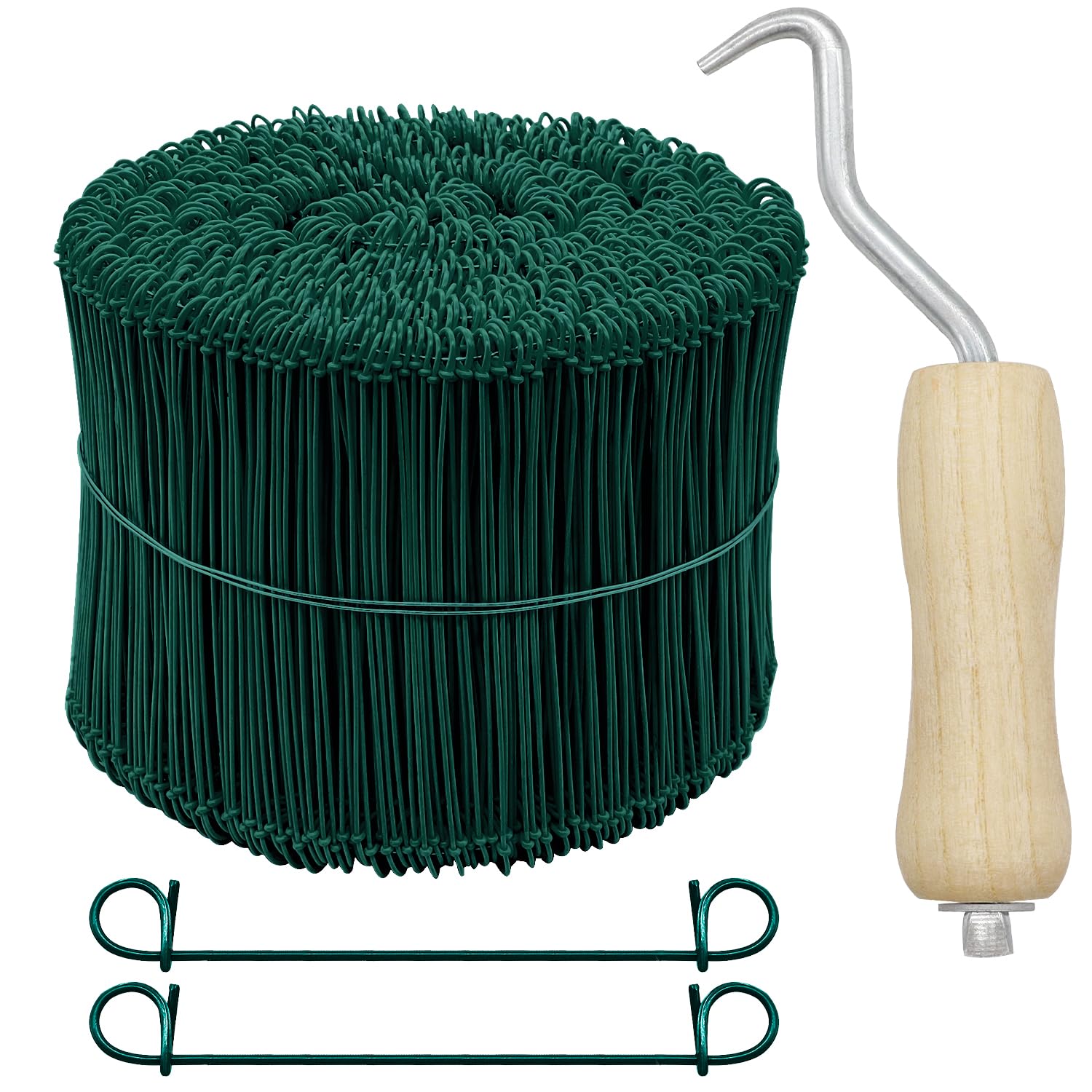 TWTADE 1001PCS Yellow Double Loop Rebar Wire Bar Ties 16 Gauge 6 inch ...