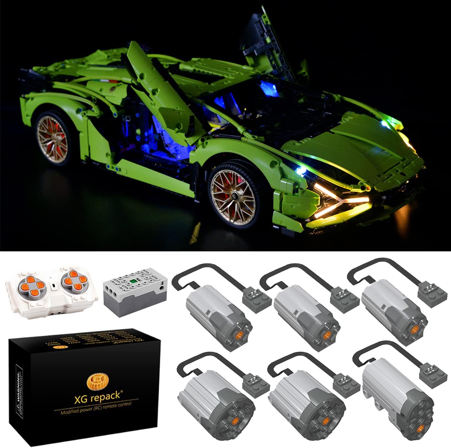 Amazon.com: XGrepack Power Motor Remote Control LED Lighting for Lego ...