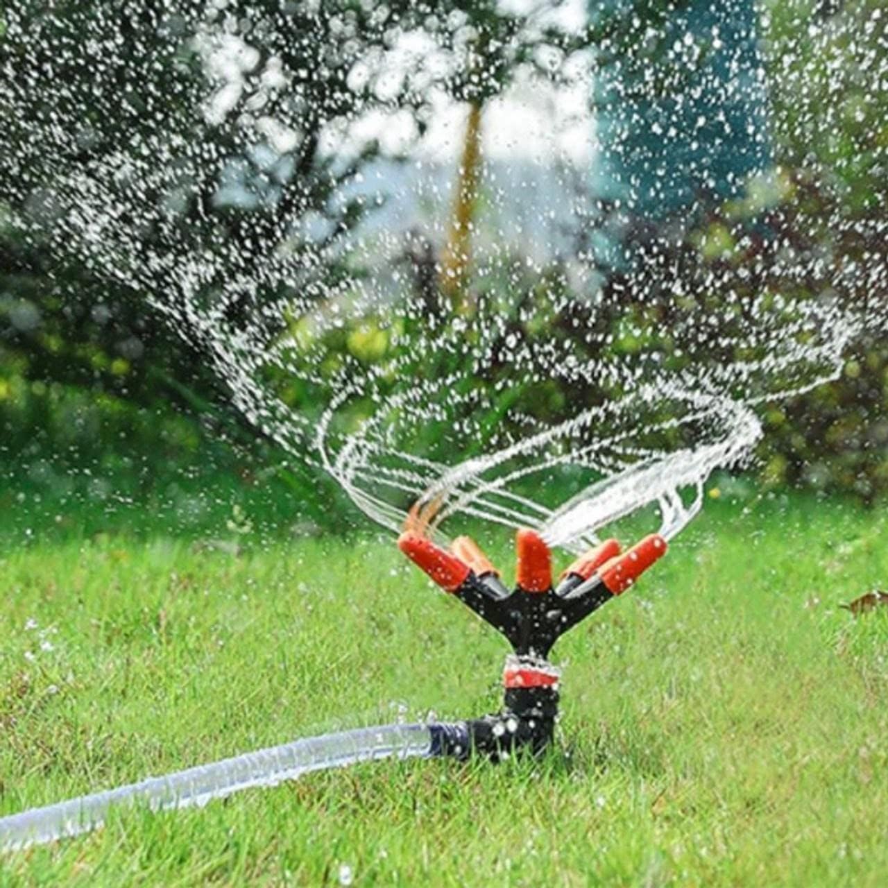 Kadaon Garden Sprinkler, 360Ã‚° Rotating Lawn Sprinkler with up to ...