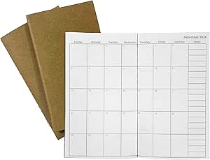 Amazon.com : UNIQUE HM&LN Travelers Notebook Insert, July 2023 ...