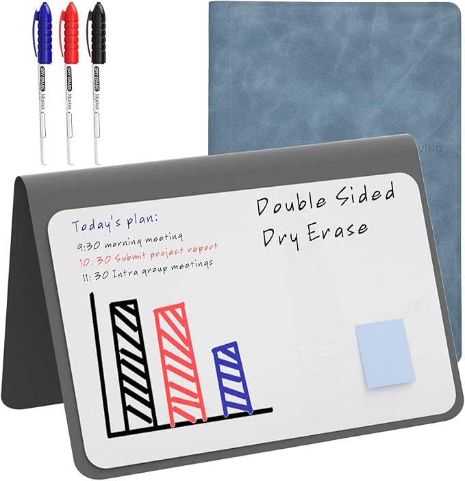 NEWYES Tableau Blanc Effacable Portable Tableaux Blancs avec Stylo à 3 ...