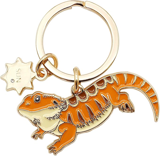 Amazon.co.jp: アニマル キーリング【フトアゴヒゲトカゲ】動物 かわいい キーホルダー Z0134/KH : ファッション