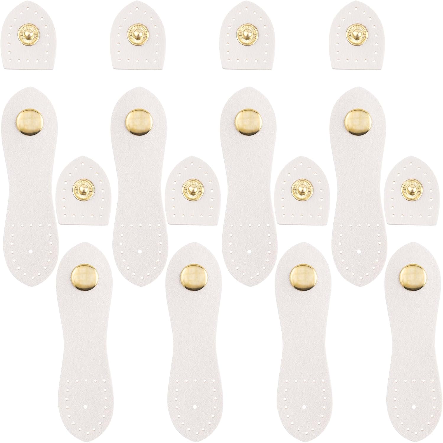 Amazon.com: Joez Wonderful 8 Sets Leather Snap Buckles Snap Button ...