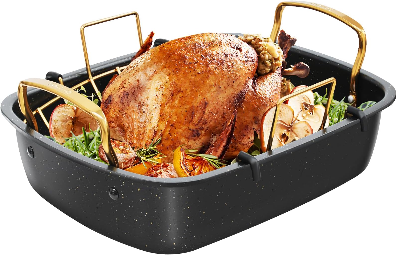 Amazon.com: Circulon Nonstick Roasting Pan / Roaster with Rack - 17 ...