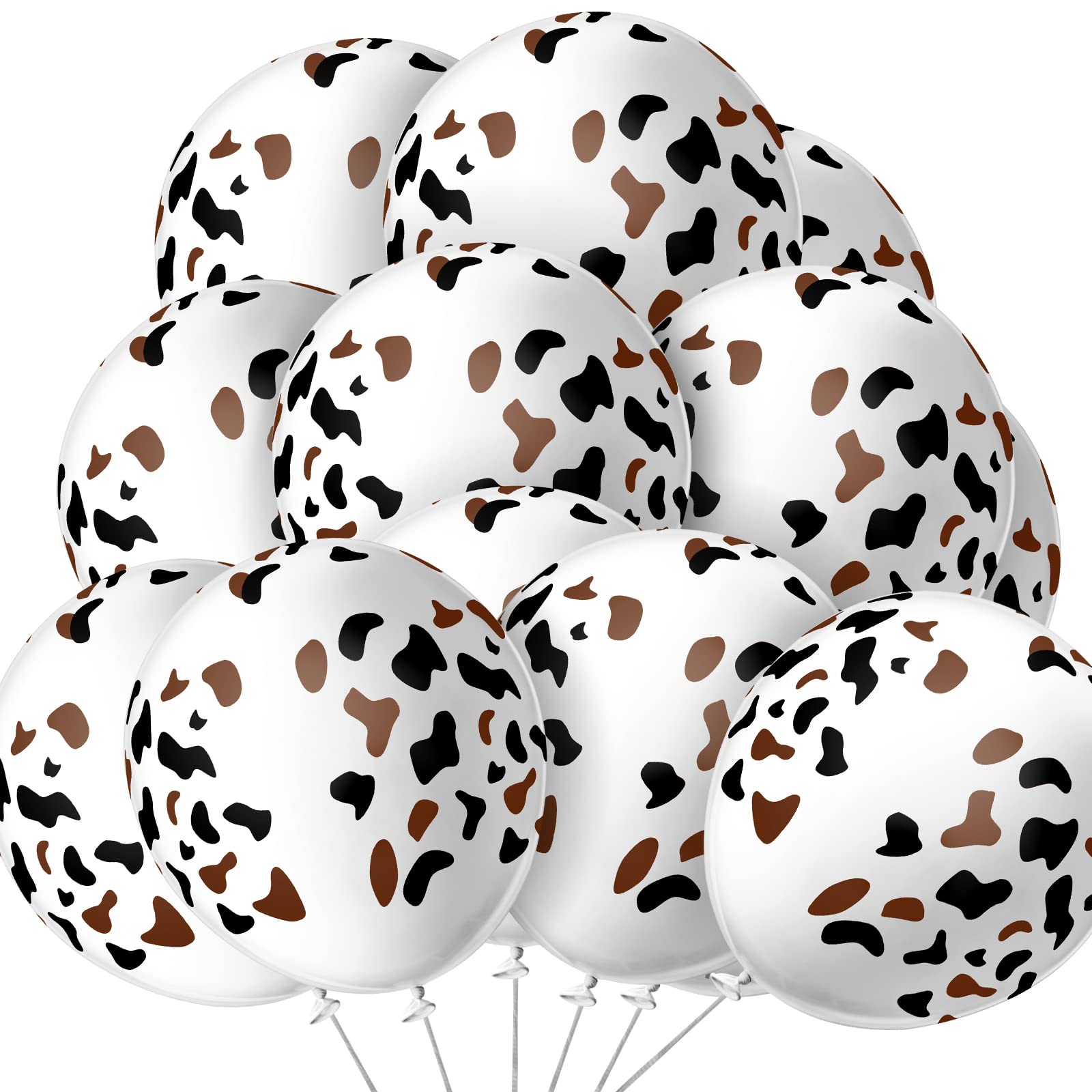Amazon.com: Hiboom 50 Pcs Cow Balloons Latex Balloons Funny Print Cow ...
