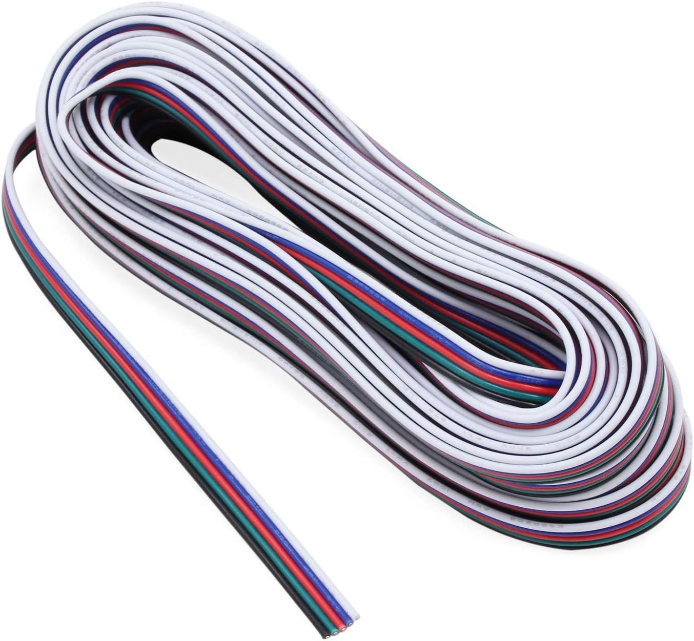 RGBW Cable de extensión para el LED Strip RGBW 5050 Cinta RGB Blanco ...