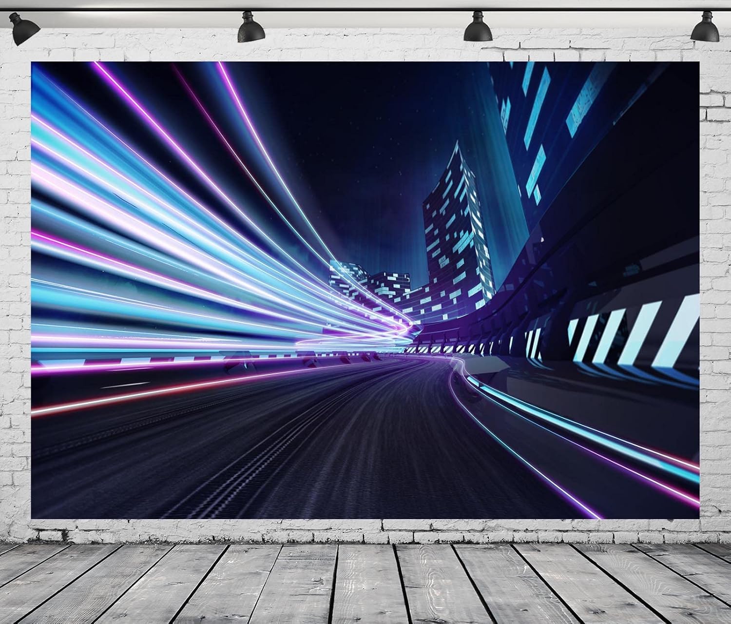 Amazon.com: BELECO 15x8ft Fabric Racing Backdrop Motorsport Race Track ...