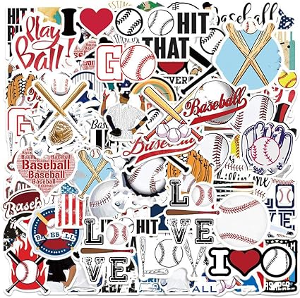 Amazon.com: 150PCS Baseball Stickers,Gifts for Kids Boys Teens,Baseball ...
