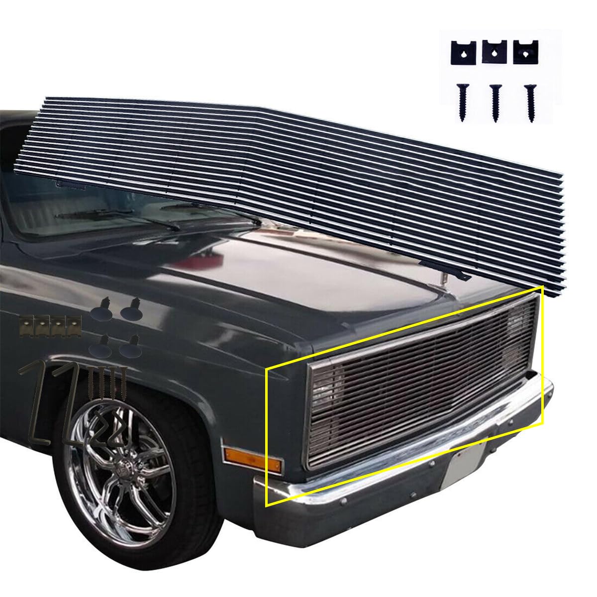 Amazon.com: Grille Grill Compatible with 1981-1987 Chevy GMC Pickup ...