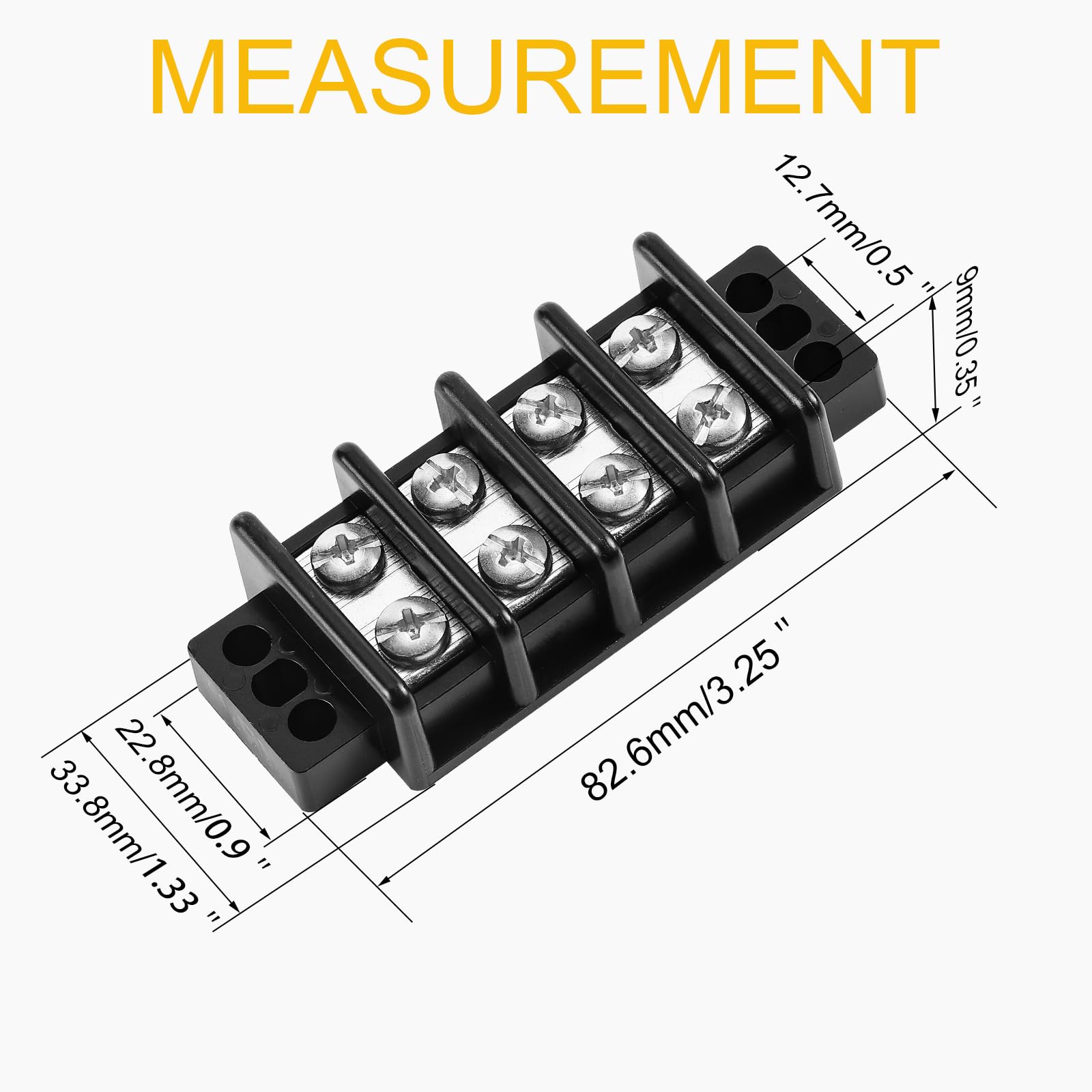 Snapklik.com : GLOSO Marine Terminal Blocks TBD Double Row Stainless 10 ...
