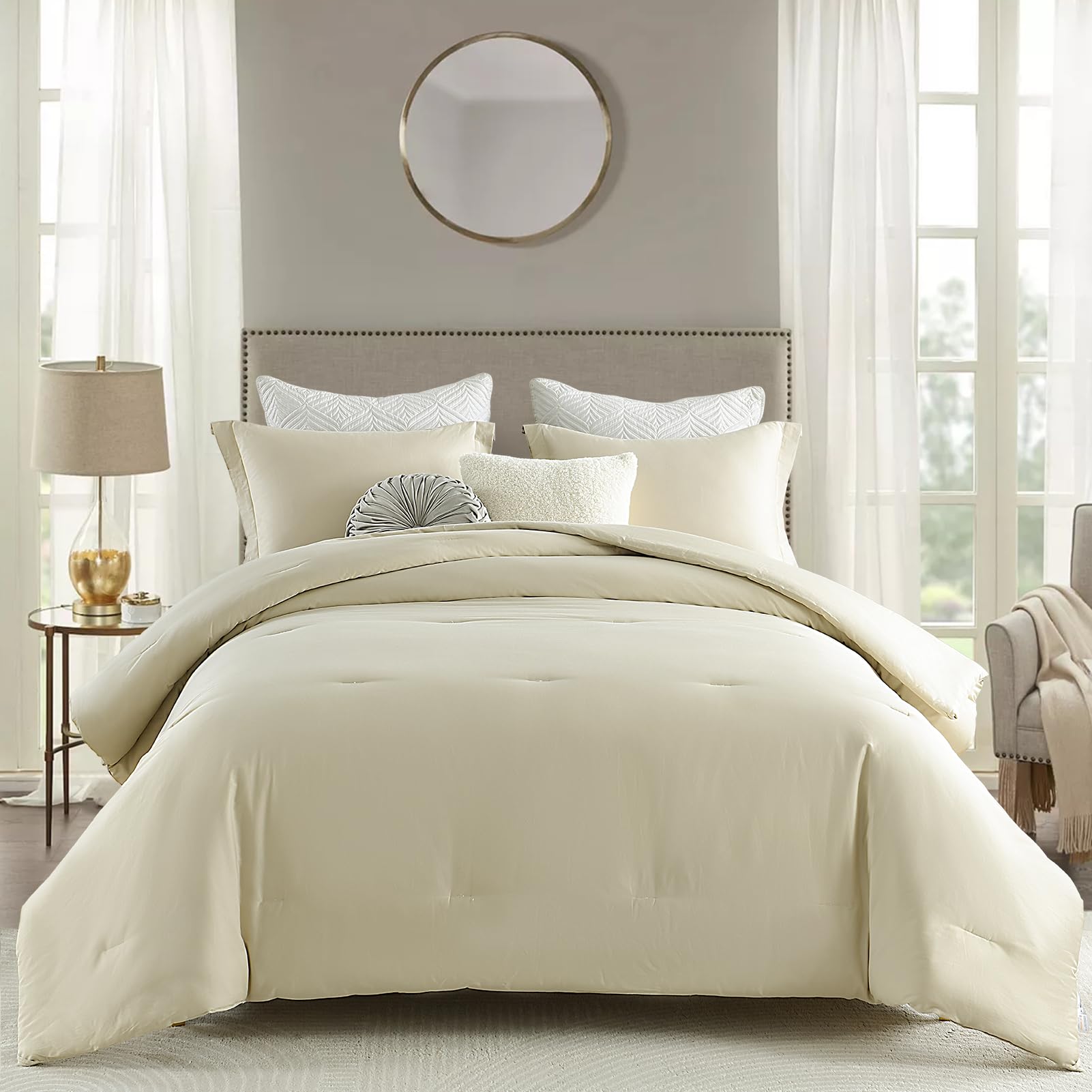 Amazon.com: SahSahCasa King Comforter Set, Fluffy Comforter Bedding Set ...