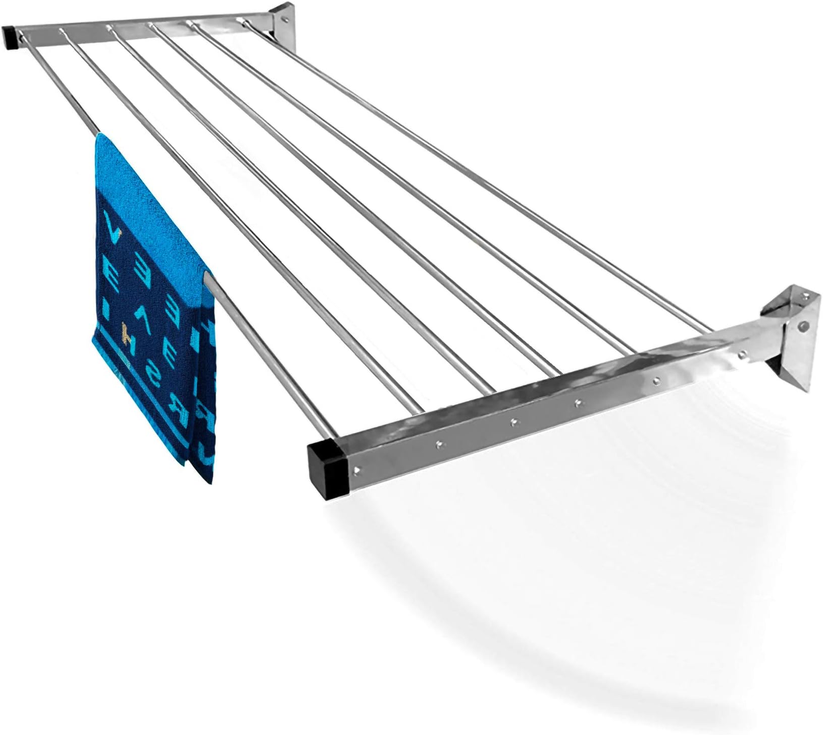 DRY LINE Stainless Steel Powder Coated Steel Foldable Wall Mount Cloth ...