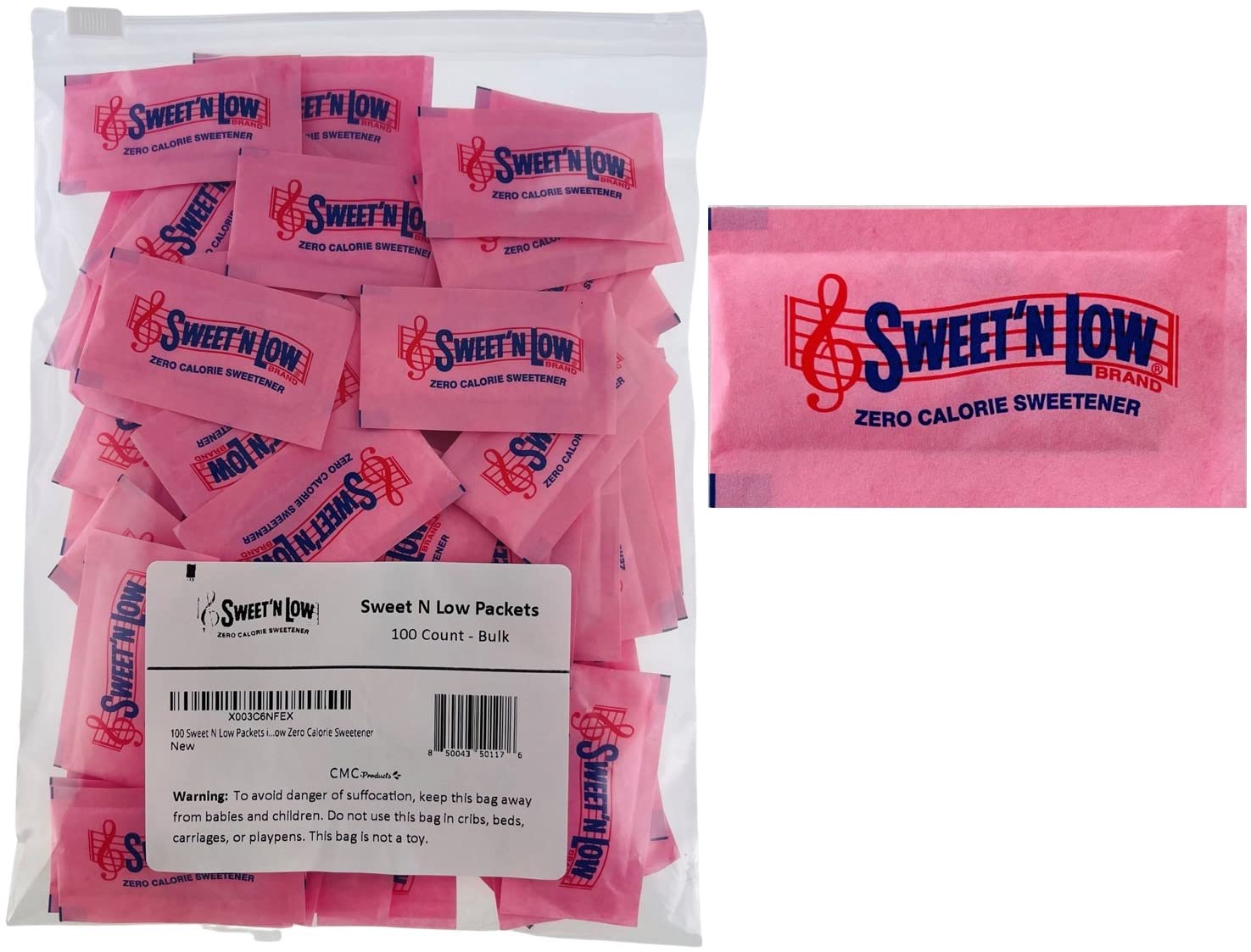Amazon.com: 100 Count – Sweet N Low Packets – Bundle with LK Plastic ...