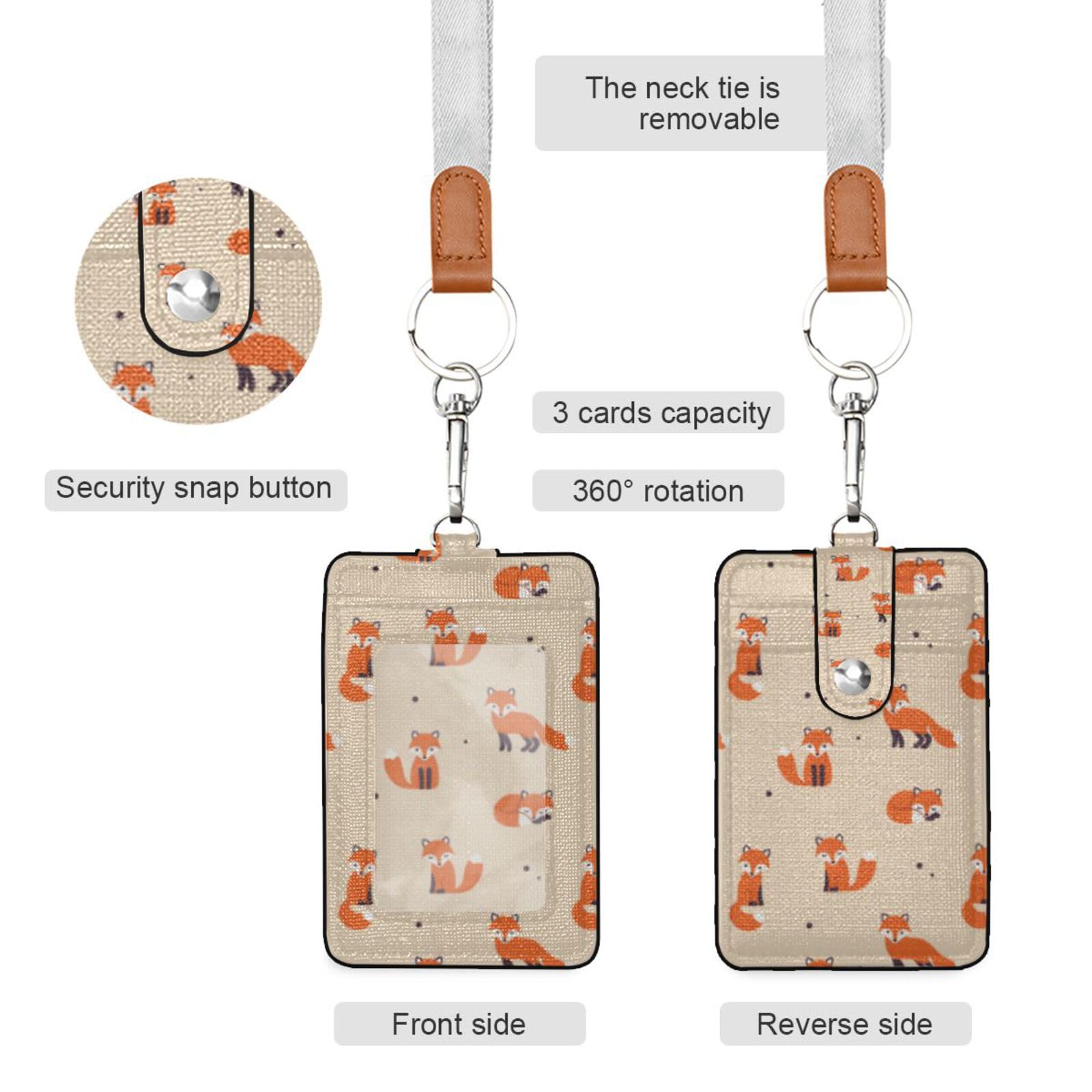 Snapklik.com : Moudou Fox ID Badge Holder