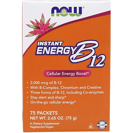 Amazon.com: Now Foods Instant Energy B-12, 75 Packets (Pack of 2 ...