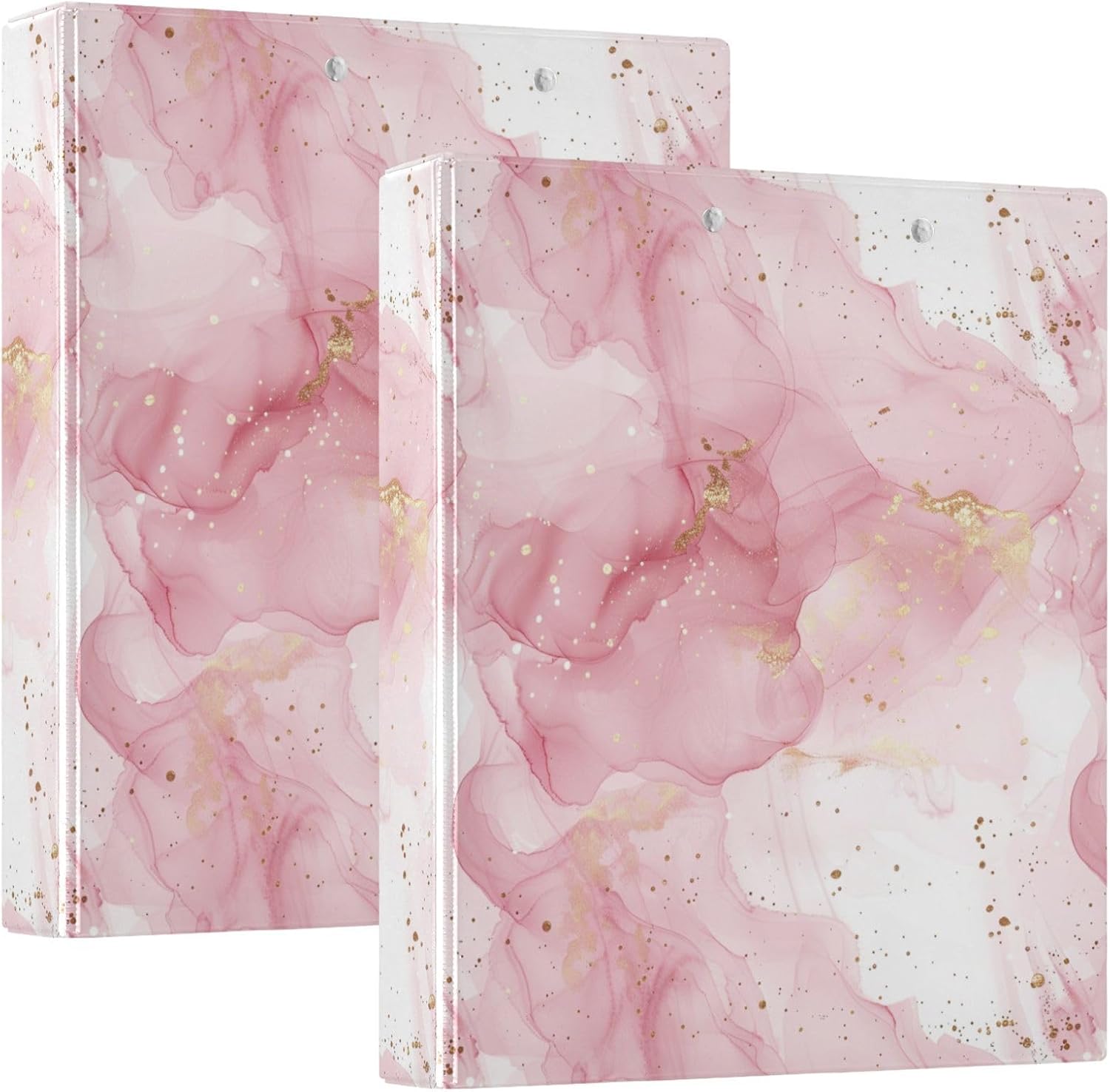 Amazon.com : CWUPZAY 3 Ring Binder 1 Pack Golden Dots Binder with 2 ...