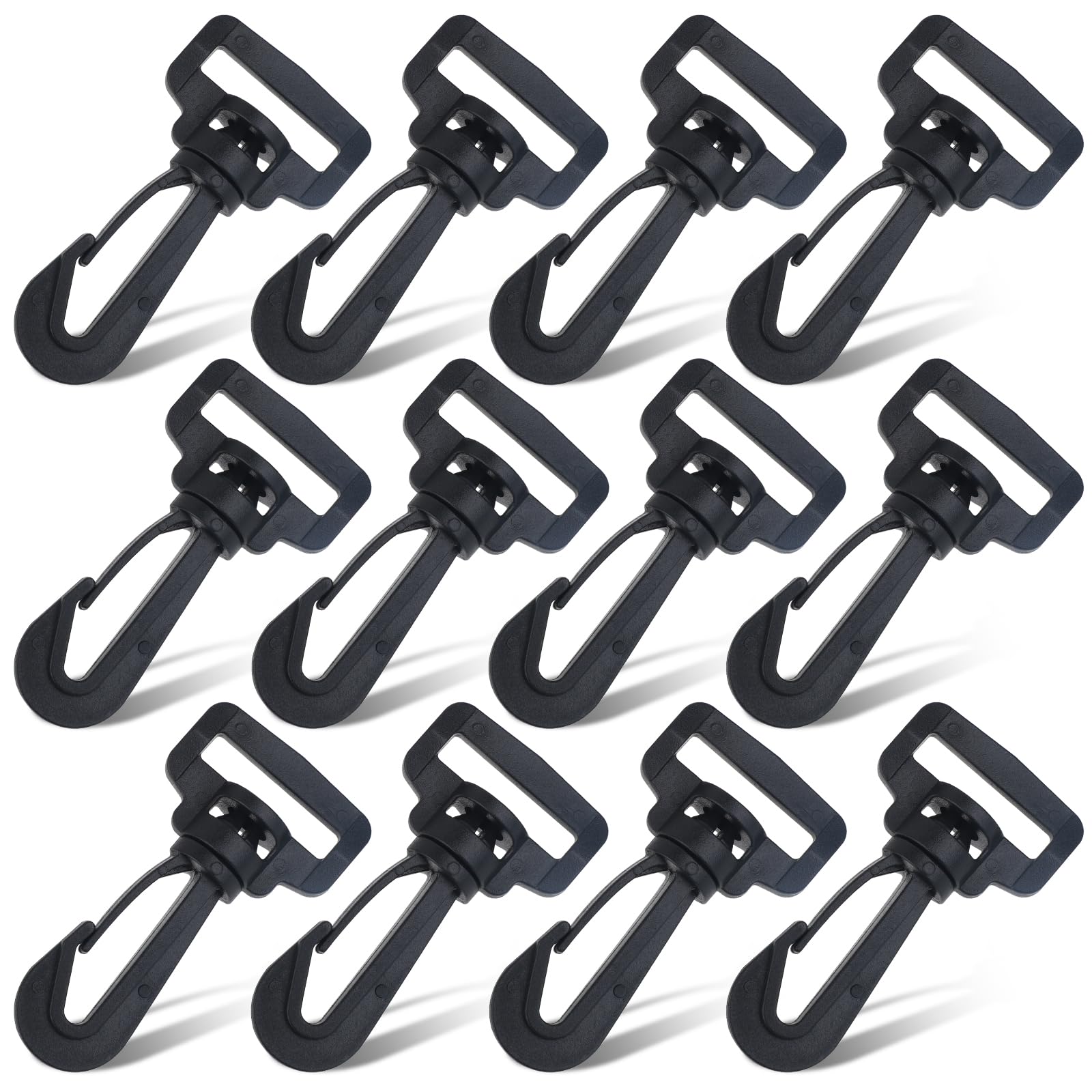 Amazon.com: Plastic Swivel Snap Hook Clips, 12 PCS Rotary Swivel Clasp ...