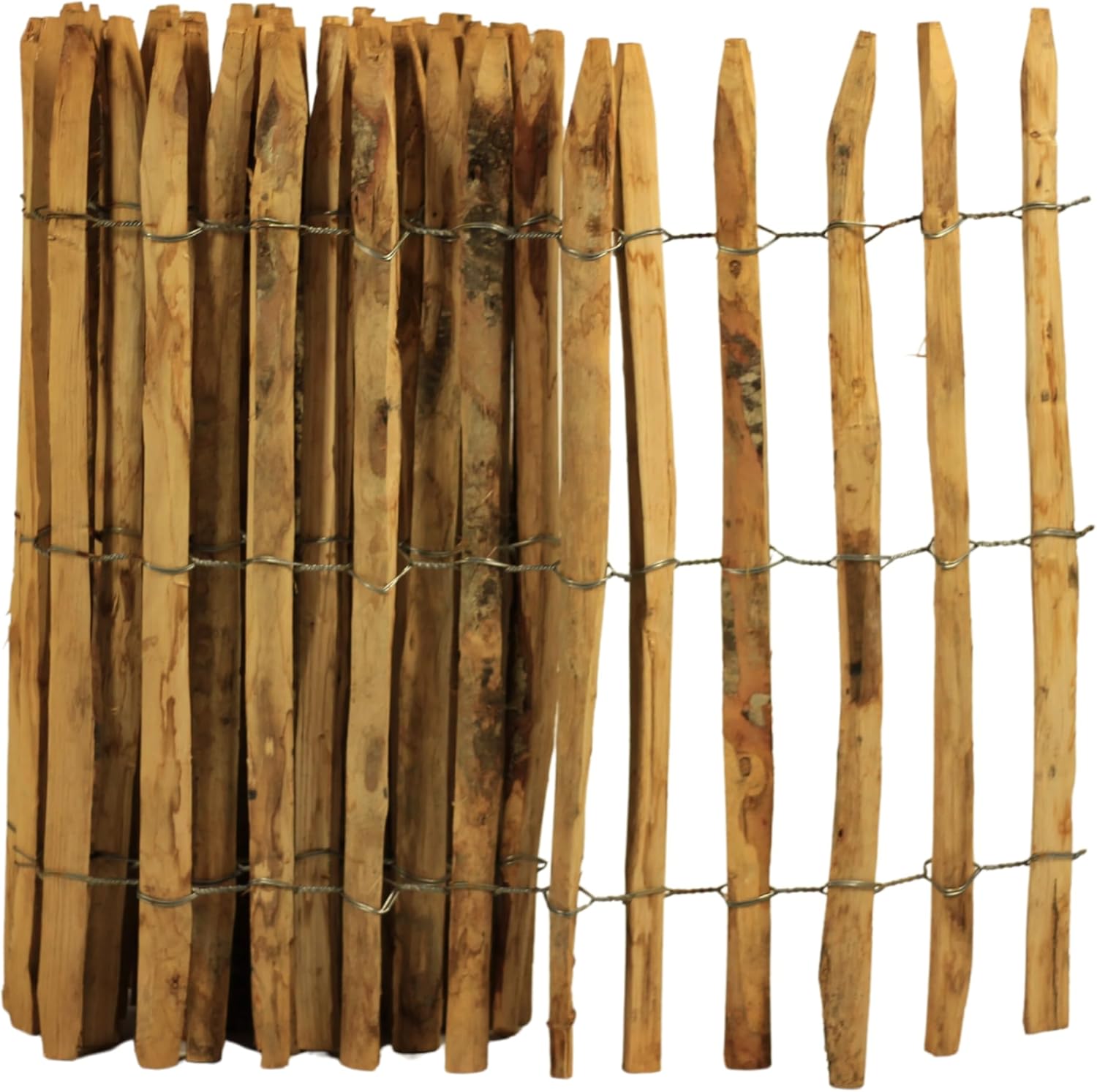 AUGUSTE - Cleft Chestnut Fencing H:0,75M (2,5 FT) L 5M (16,5FT) - Wood ...