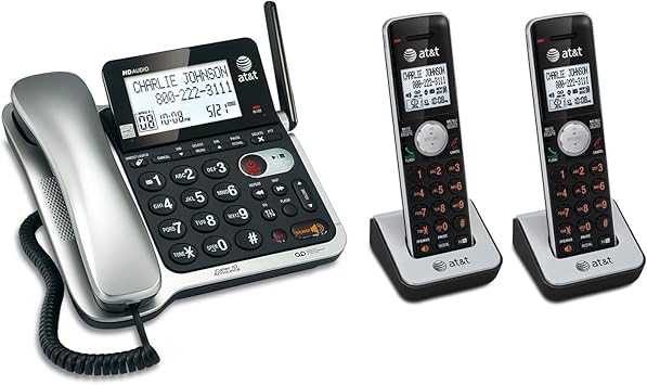 ATT CL84202 Infrared 2-Handset Landline Telephone : ATT: Amazon.ca ...