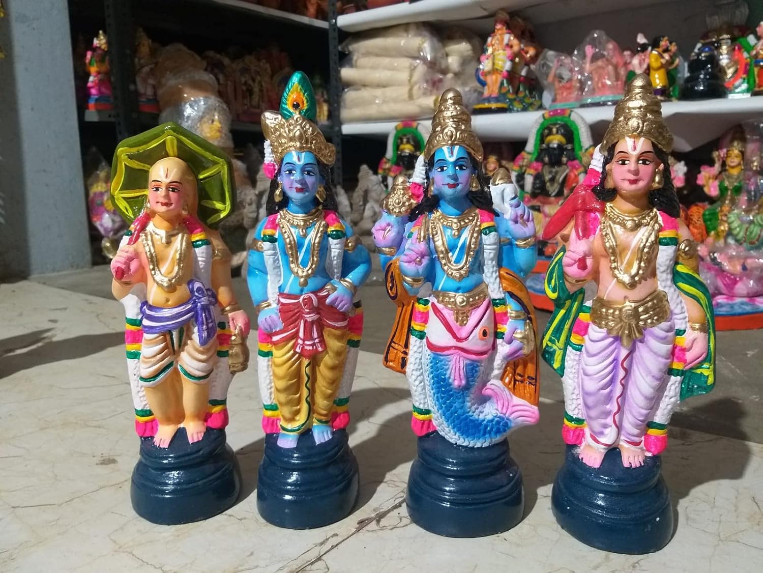 Buy Arts and Handicrafts Premium Dasavatharam Set Golu Dolls for ...