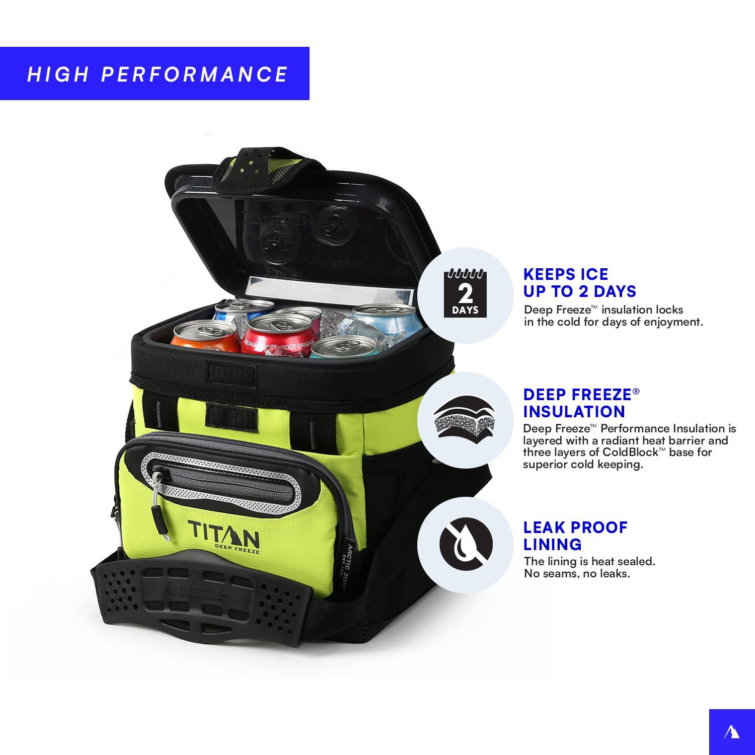 Snapklik.com : Arctic Zone Titan Deep Freeze Cooler - 9 Can Zipperless ...