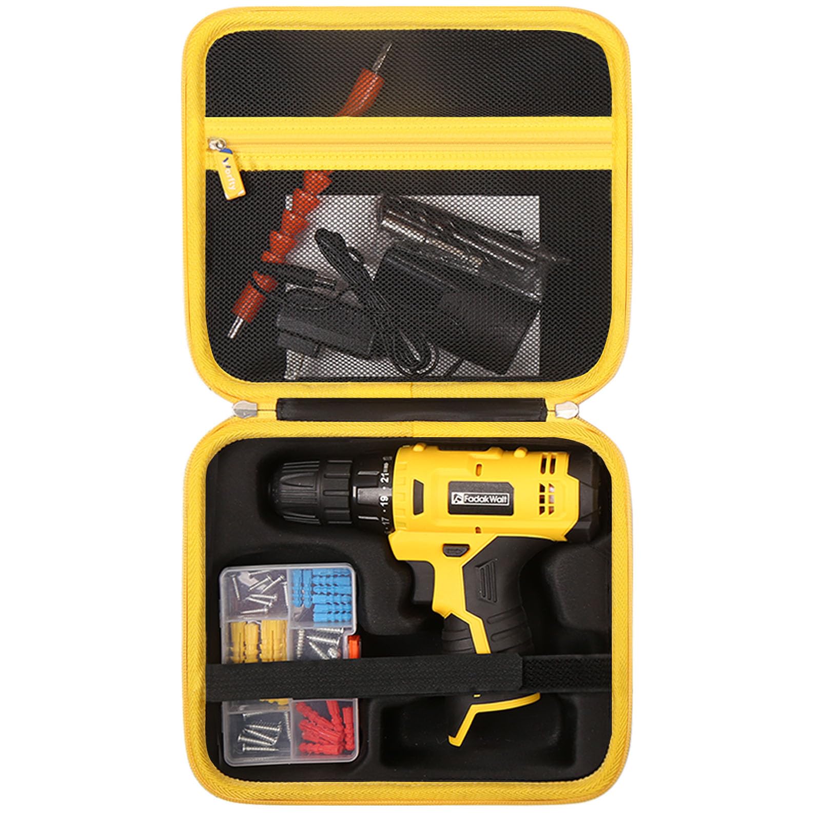 Amazon.com: Hard Travel Case for FADAKWALT Cordless Drill Set 12V Power ...