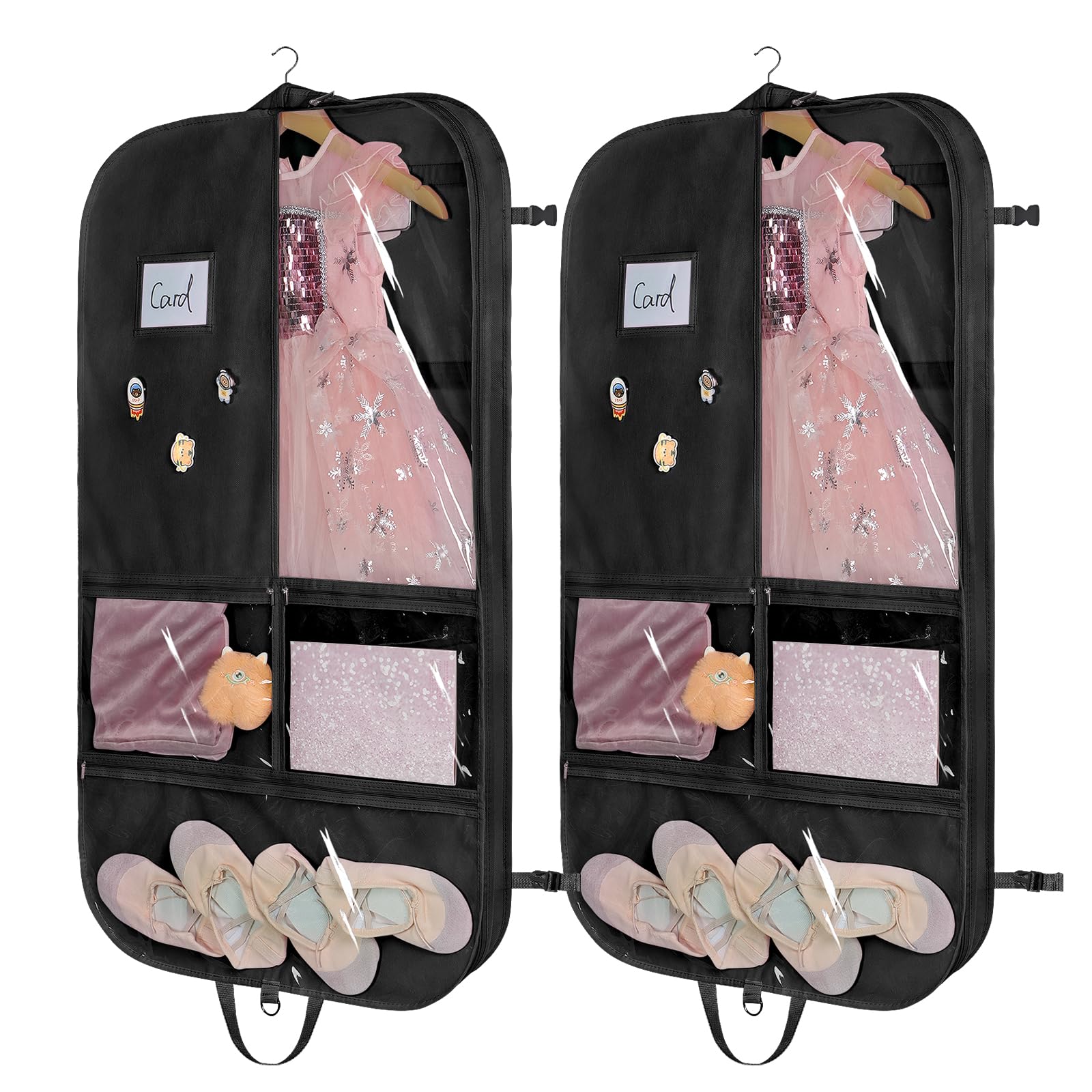 Amazon.com: Univivi Dance Costume Garment Bag, 40 Inch Black Costume ...