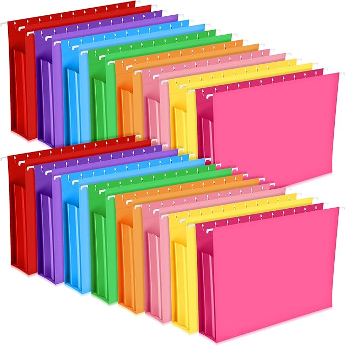 Amazon.com : 40 Pcs Hanging File Folders Extra Capacity File Folders ... Amazon.com : 40 Pcs Hanging File Folders Extra Capacity File Folders ...