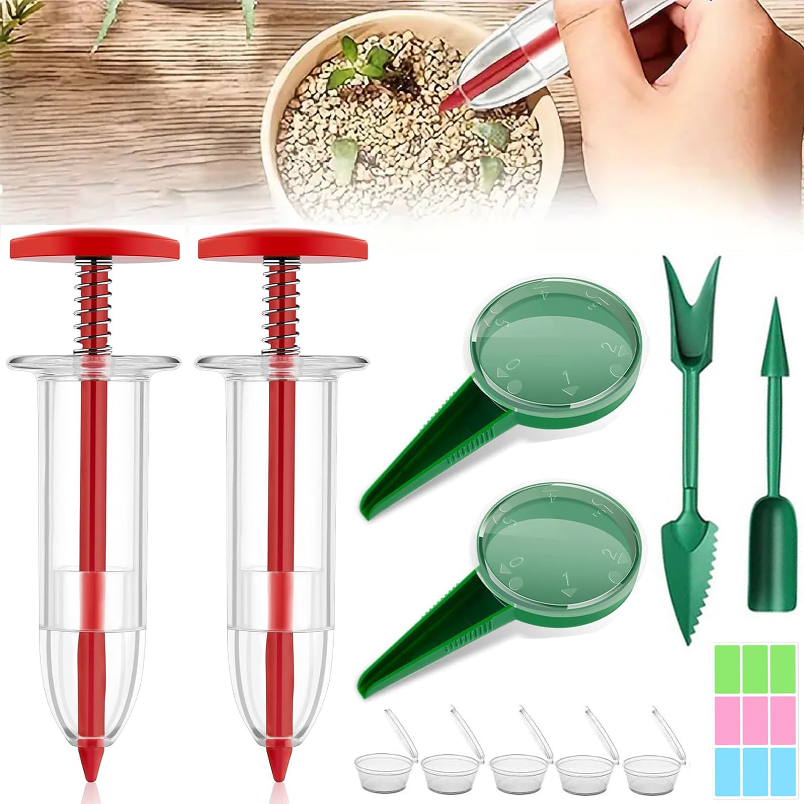 Amazon.com : 12 PCS Mini Seed Spreader, New Mini Gardening Spreaders ...