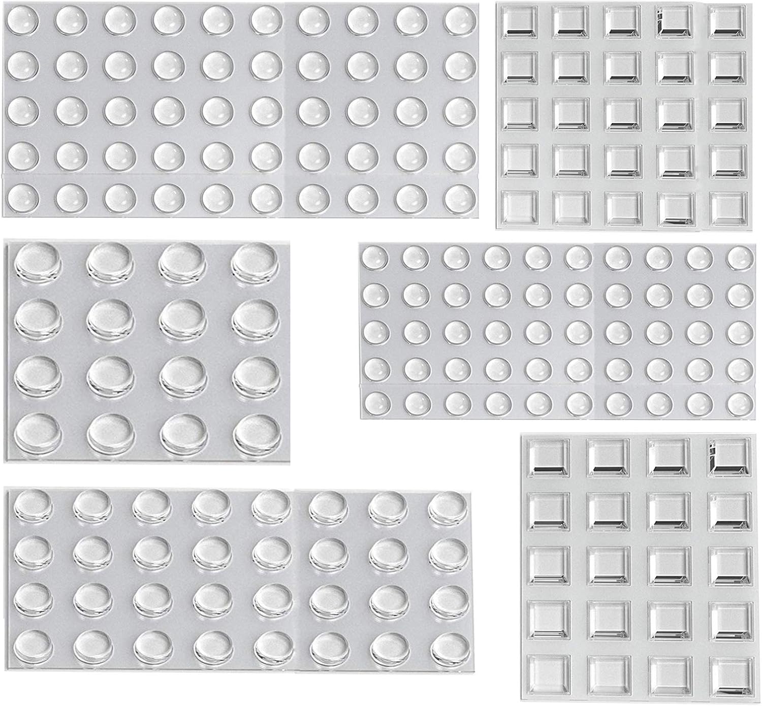 Clear Rubber Feet,193 pieces Non Slip Door Stops Rubber Pads Self ...