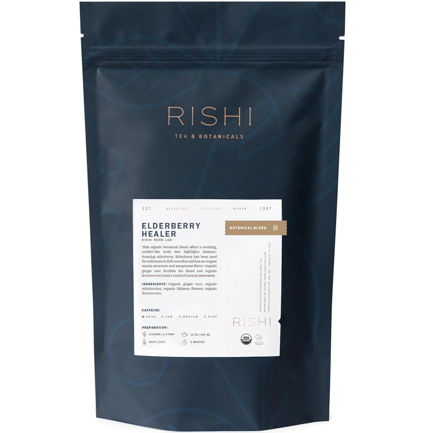 Amazon.com : Rishi Tea Elderberry Healer Herbal Tea | USDA Organic ...