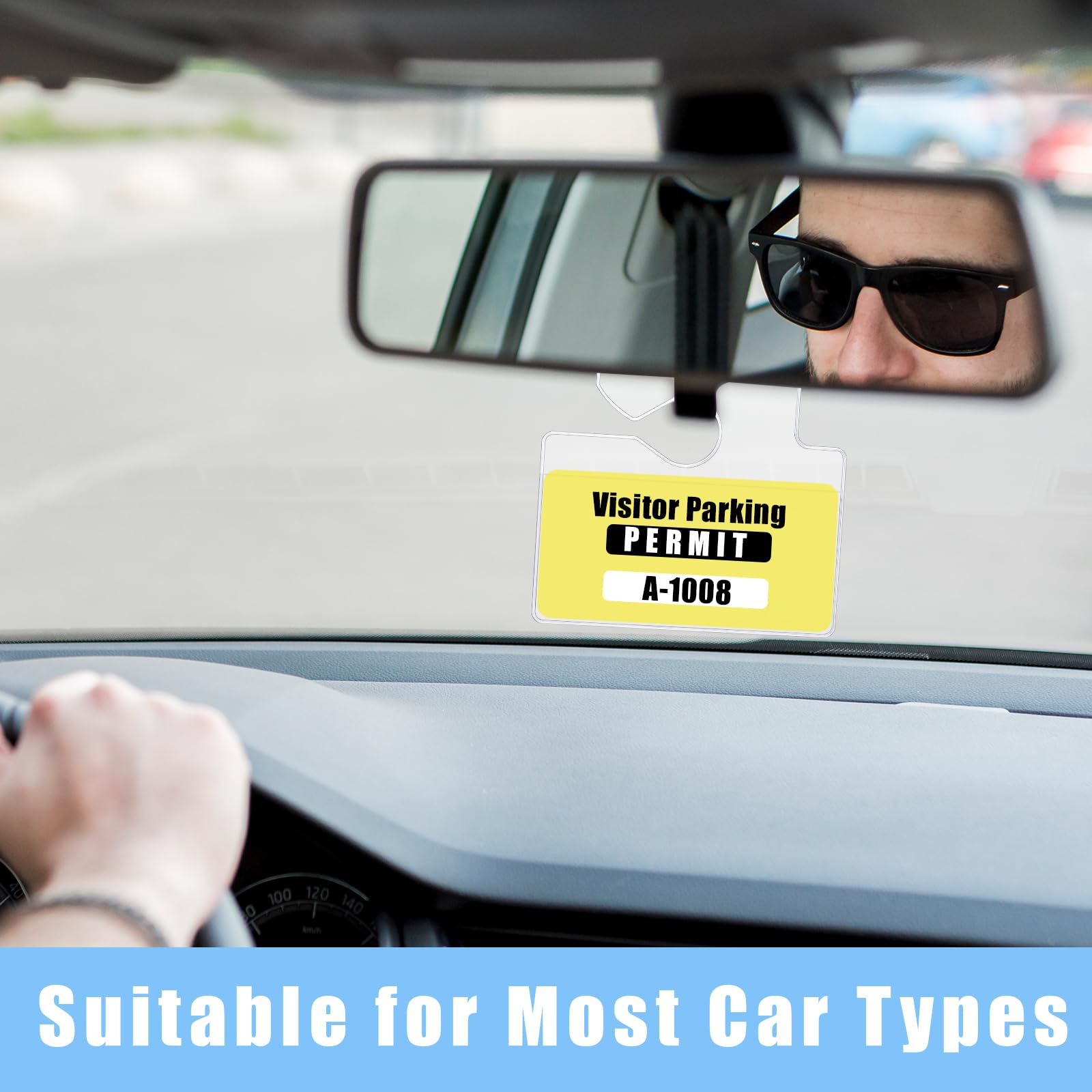 Handicap Placard Rear View Mirror Hanger Clear Parking Permit Holder ...