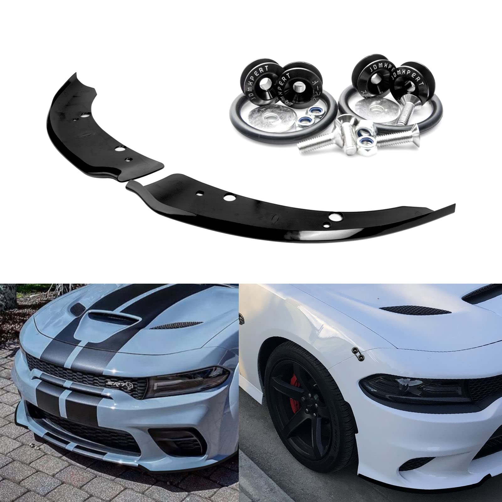 Amazon.com: Xotic Tech 2PCS Front Splitter Spoiler Protector Bumper Lip ...