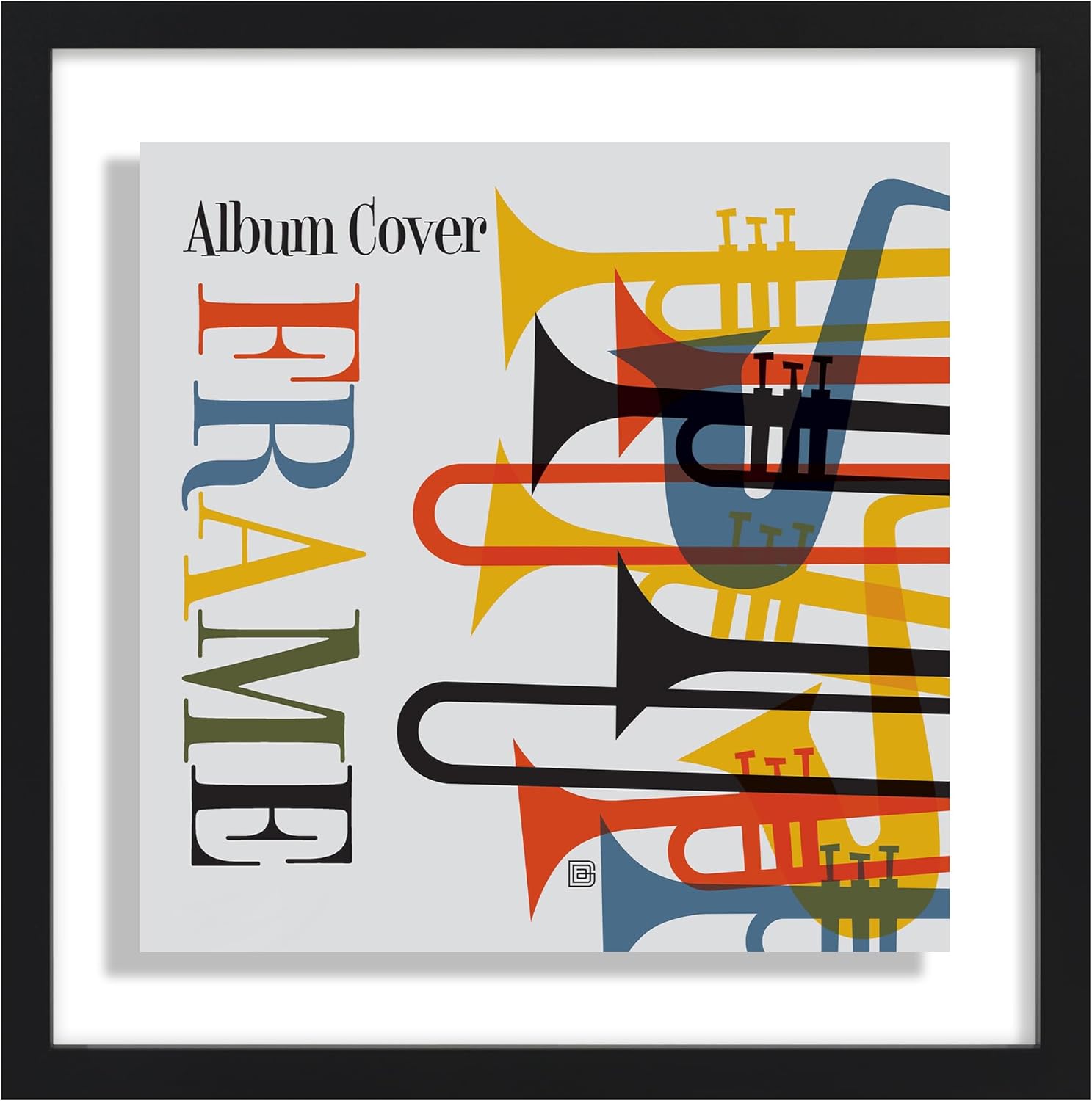 Amazon.com: Americanflat 16.5x16.5 Album Cover Frame with Shatter ...