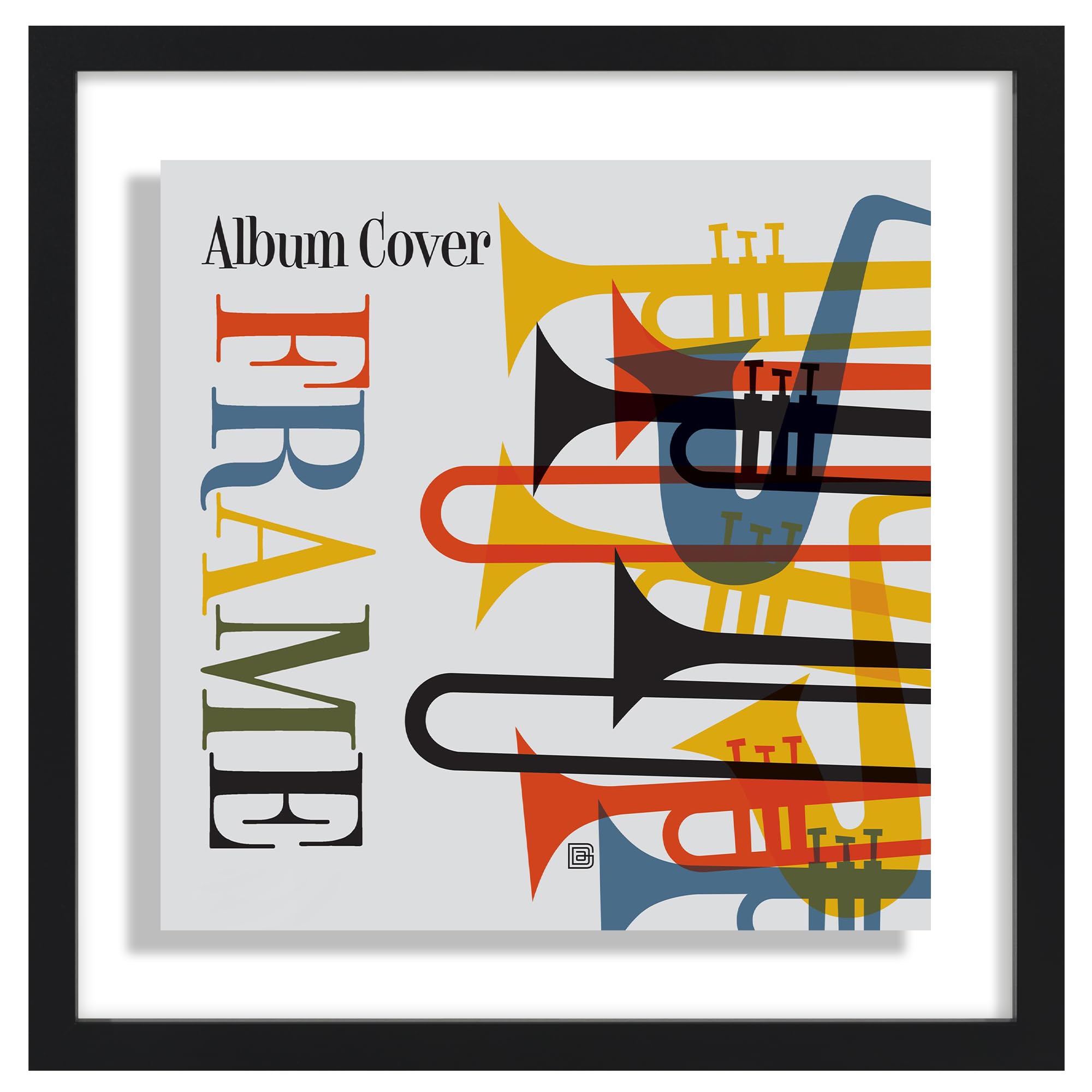 Amazon.com - Americanflat 16.5x16.5 Album Cover Frame with Shatter ...