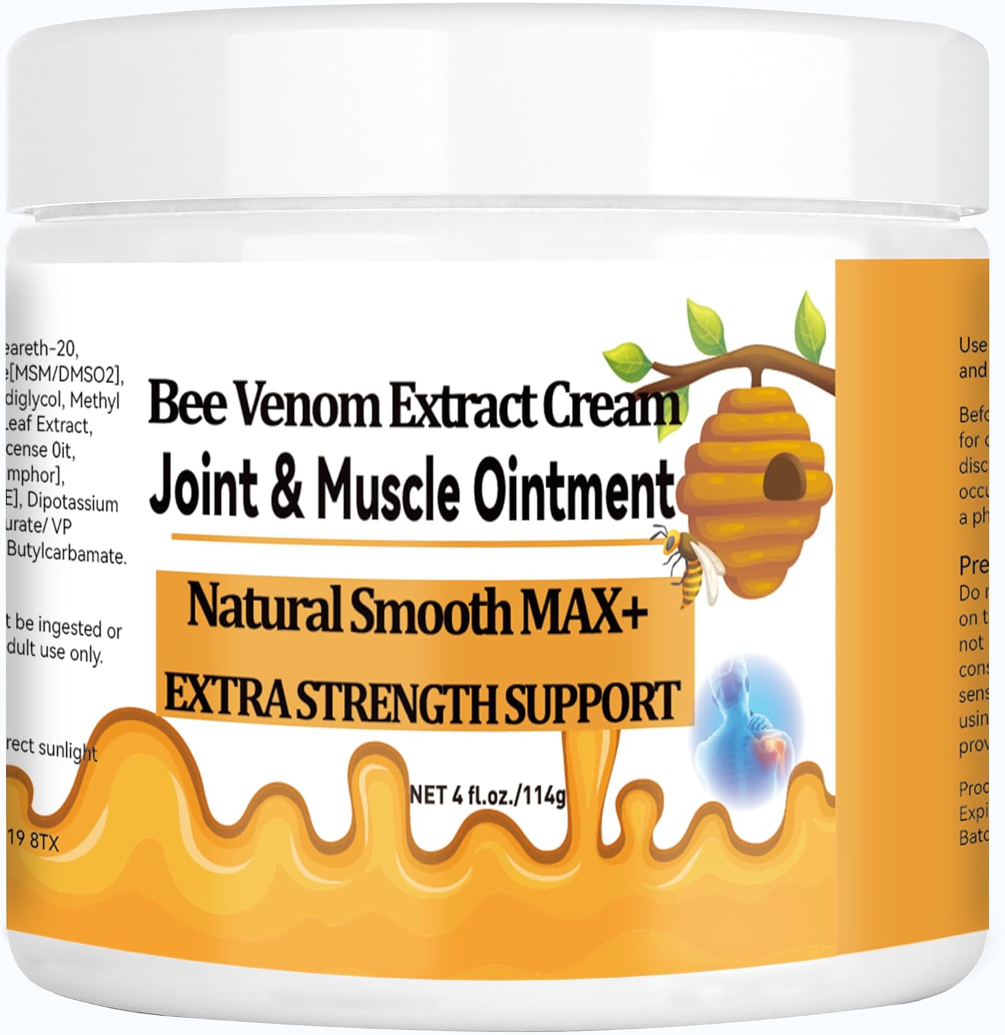 Amazon.com: WONDROUSZ Bee Venom Joint Cream, Extra Strength Muscle ...