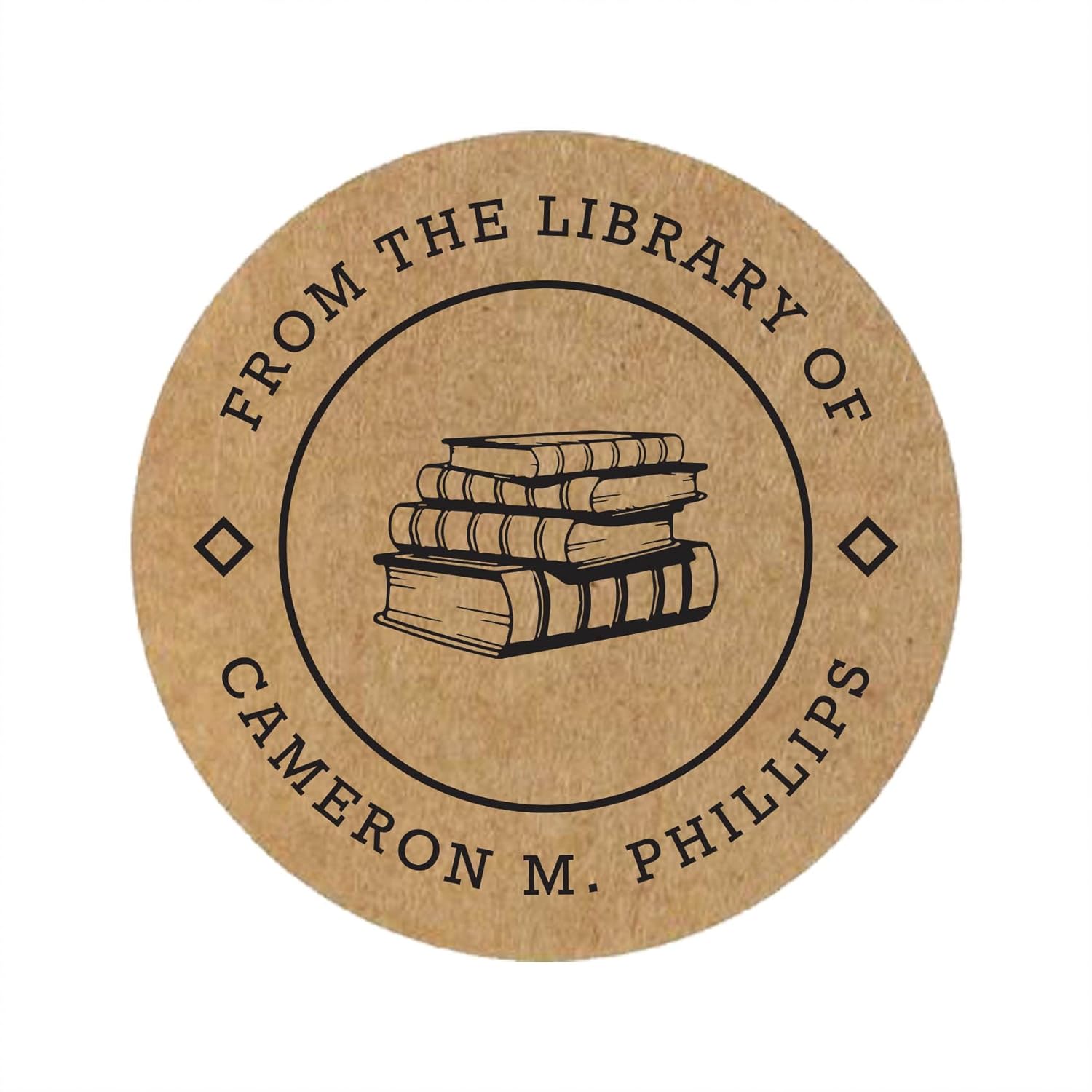 Amazon.com: Personalized Book Labels, From the Library of Stickers, Set ...