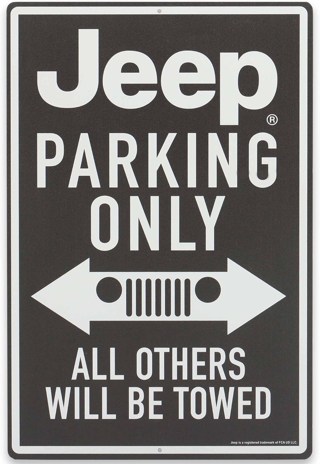 Amazon.com: Jeep Parking Only Metal Sign - Vintage Jeep Sign for Garage ...
