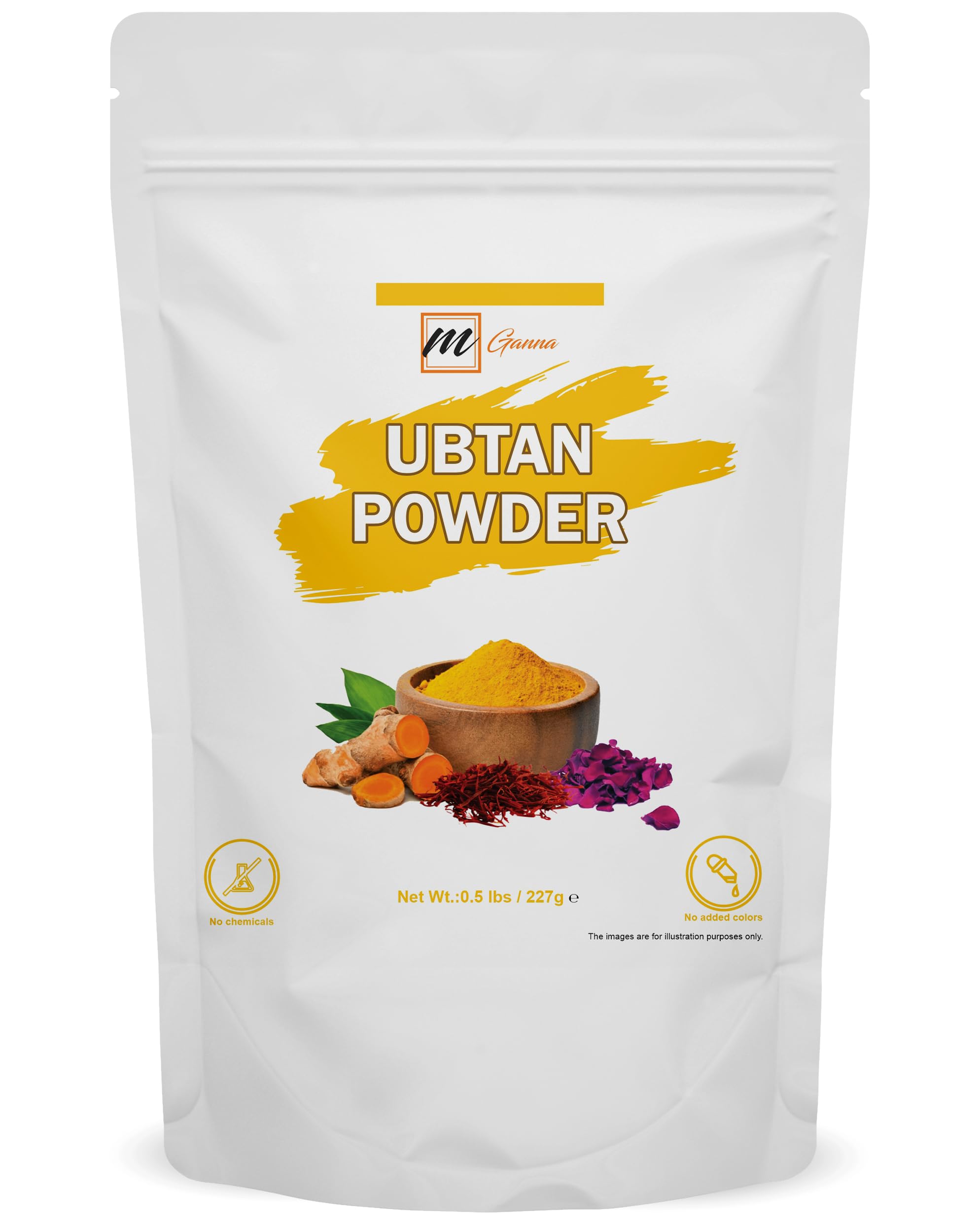 Amazon.com : mGanna 100% Natural Ubtan Face Pack Powder and facial Mask ...