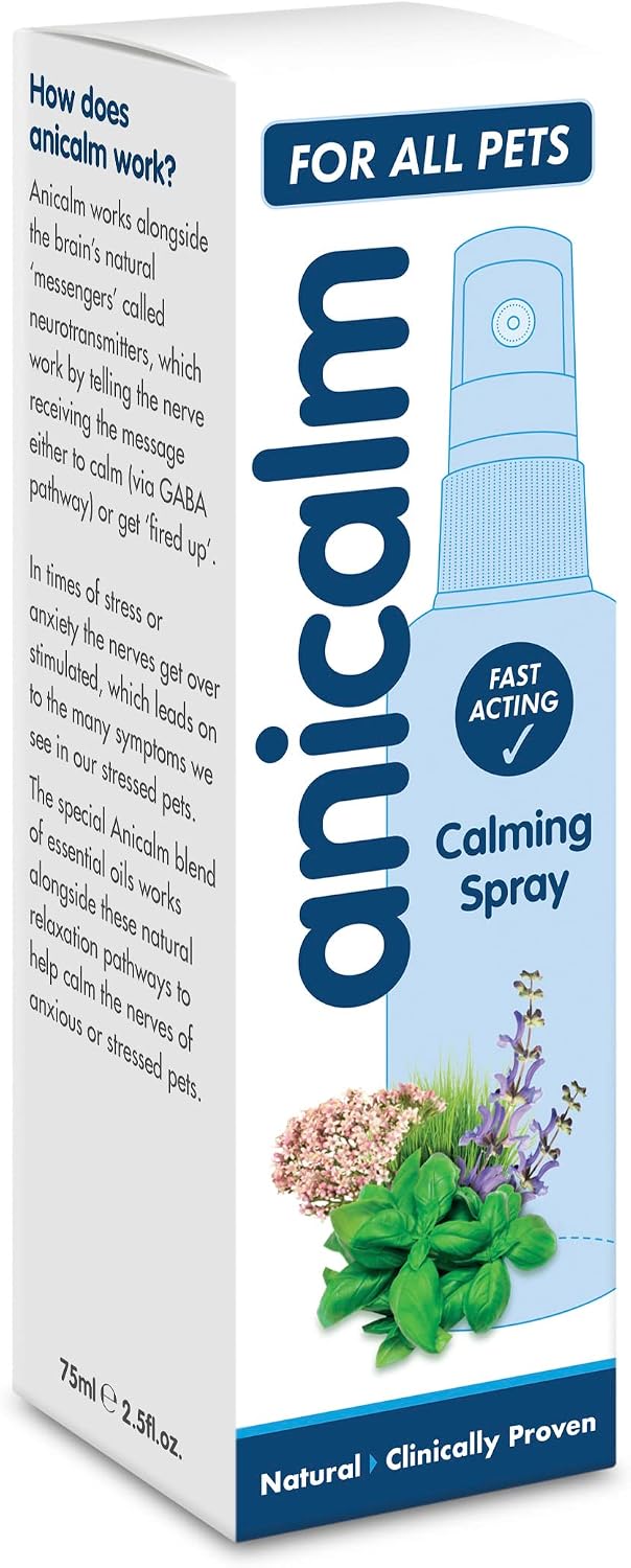 Anicalm 75ml Natural calming spray for all pets : Amazon.co.uk: Pet ...