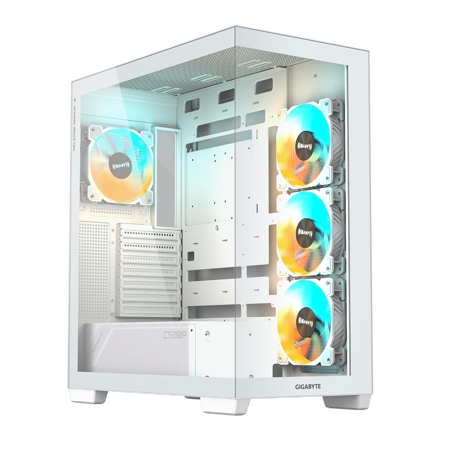 Amazon.in: Buy GIGABYTE C500 Panoramic Stealth ICE Mid Tower Gaming ...
