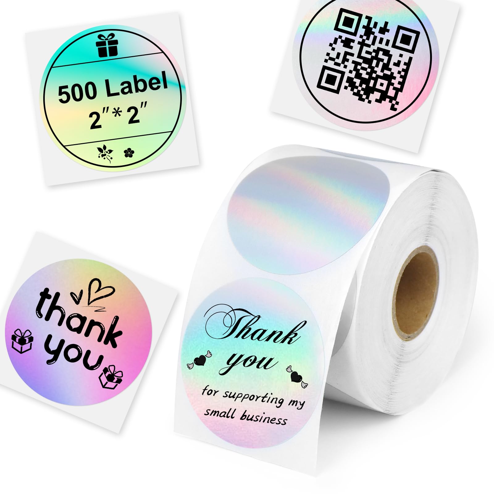 Buy AirSun 2inch Thermal Labels, 500 Pcs Round Self-Adhesive Direct ...