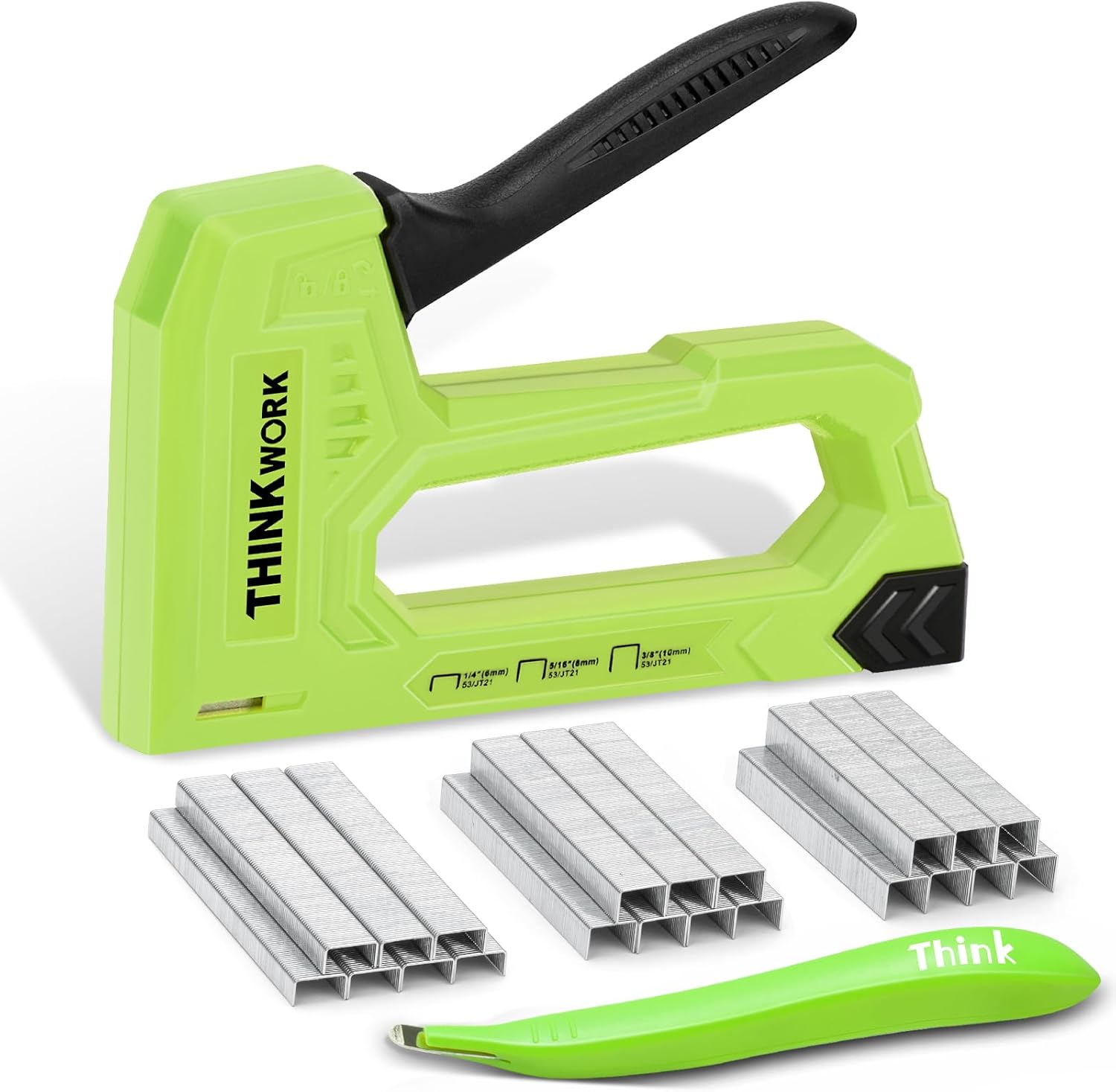 Amazon.com : THINKWORK Light Duty Staple Gun - Upholstery Staple Gun ...