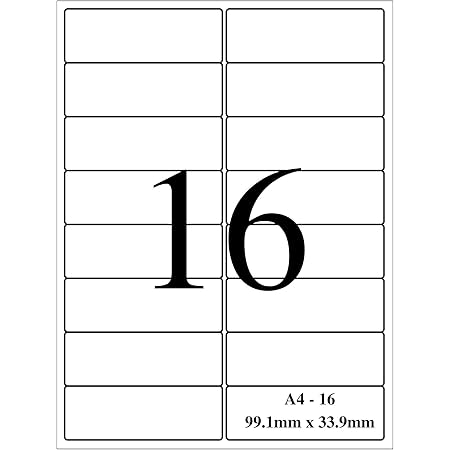 True-Ally A4 Size White Self Adhesive Label/Sticker for Printer (Inkjet ...