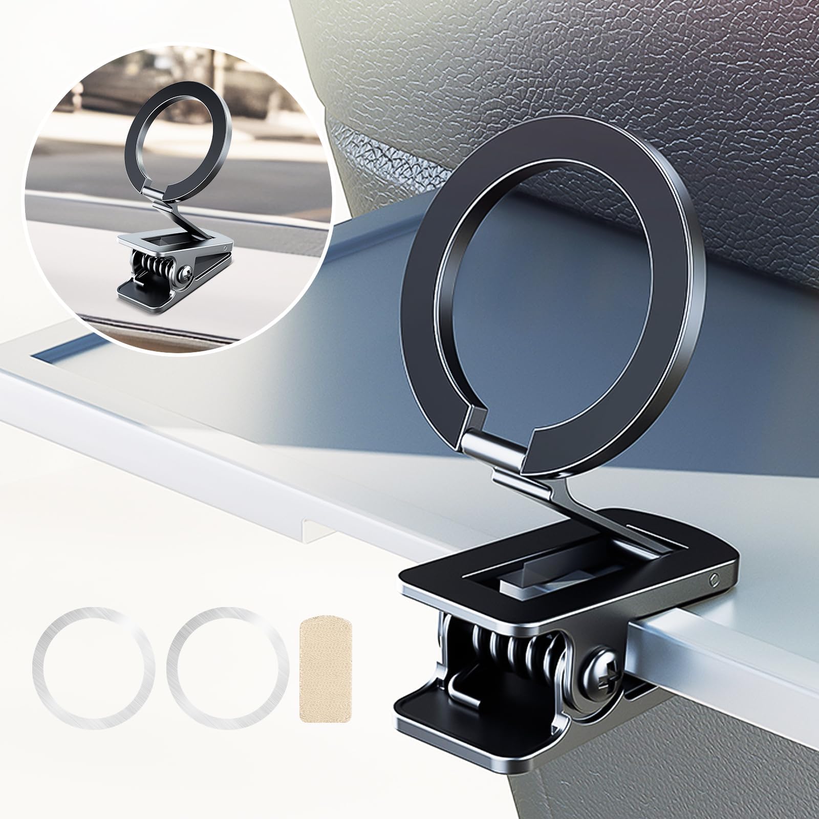 Amazon.com: Fits for Magsafe Car Mount, Magnetic Phone Holder Clamp for ...